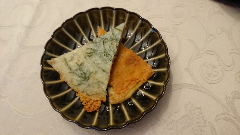 Thin Japanese basil pancake | KURA cooking - Japanese Cooking School ...