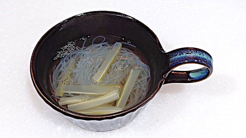 Celery and rice noodle Soup | KURA cooking - Japanese Cooking School ...
